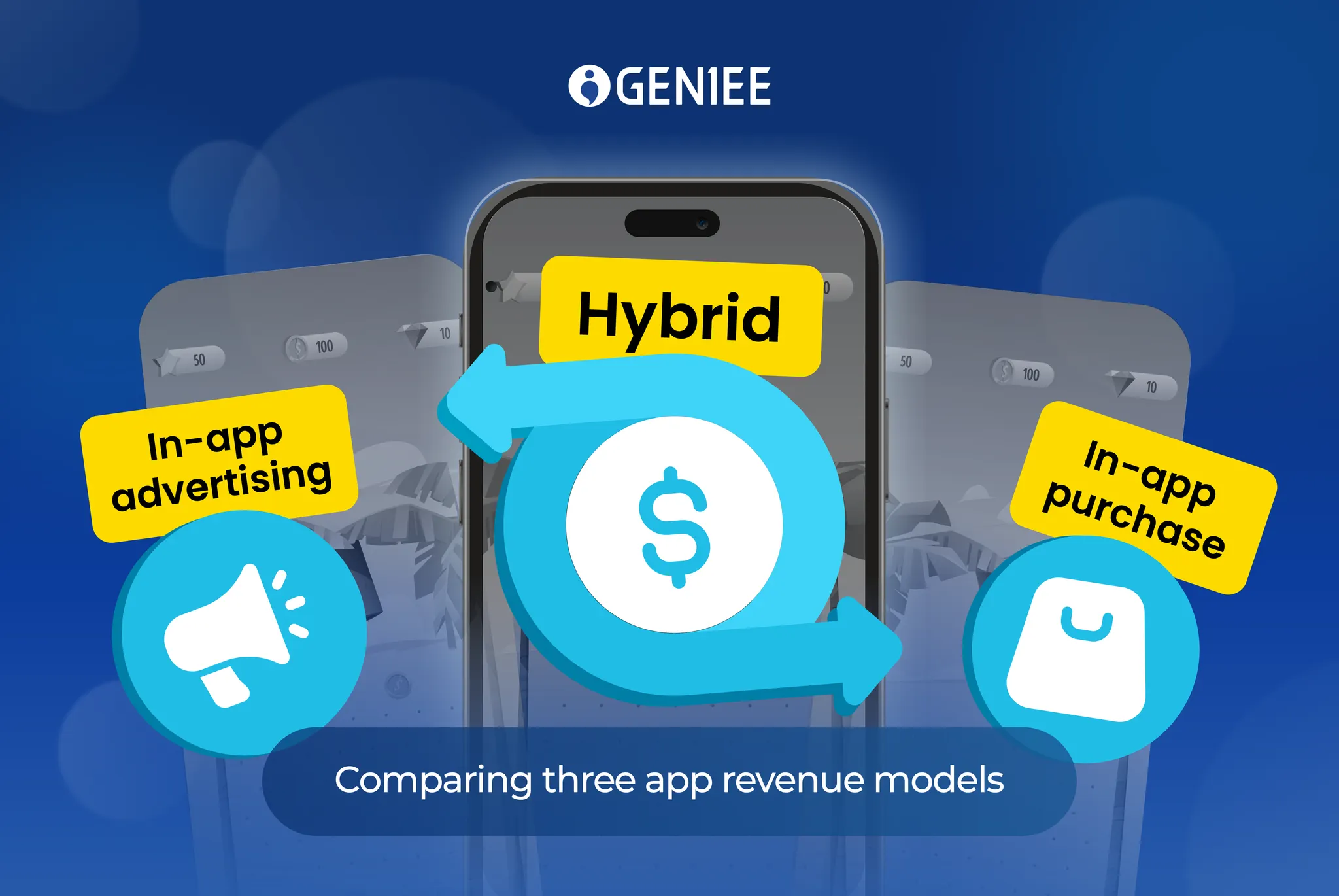 Comparing three app revenue models: IAP vs IAA vs Hybrid